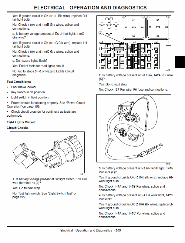 John Deere 4105 Compact Utility Tractors Technical Manual (TM102419)