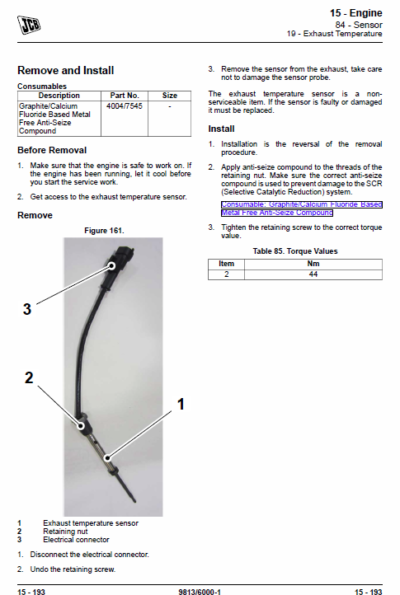 JCB 526-56 Loadall Telescopic Handlers Service Manual