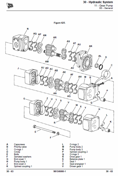 JCB 526-56 Loadall Telescopic Handlers Service Manual