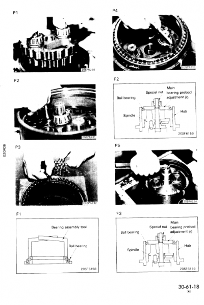 Komatsu PC20-6, PC30-6, PC40-6 Excavator Service Manual