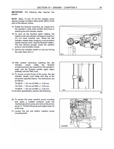New Holland TN60VA, TN75VA, TN95VA Tractor Service Manual