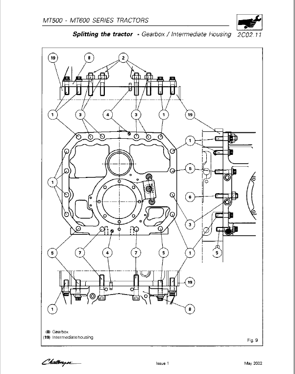 Challenger MT535, MT545, MT565 Tractor Workshop Manual