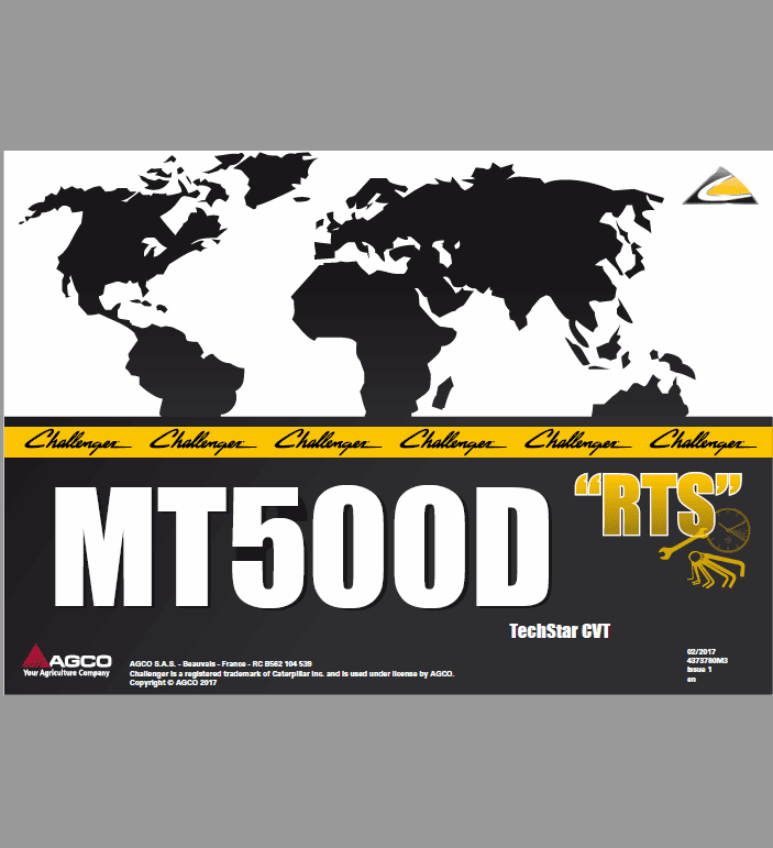 Challenger MT555D, MT565D, MT575D, MT585D, MT595D Tractor Workshop Manual