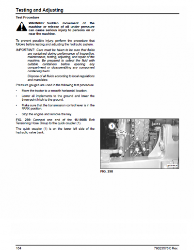Challenger MT745B, MT755B, MT765B Tractor Service Manual
