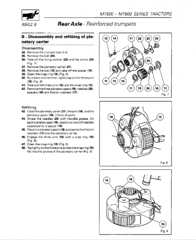Challenger MT535, MT545, MT565 Tractor Workshop Manual