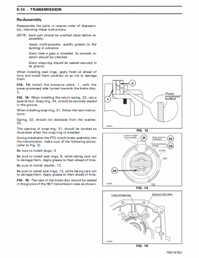 Massey Ferguson 1205, 1215, 1225 Tractor Service Manual