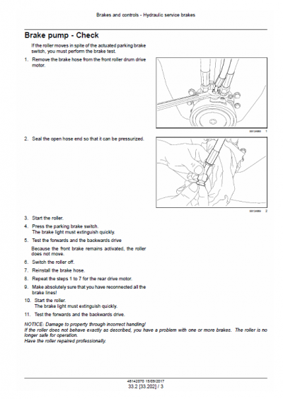 Case DV36, DV45, DV45CC Roller Service Manual