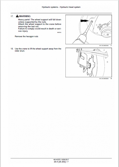 Case DV36, DV45, DV45CC Roller Service Manual