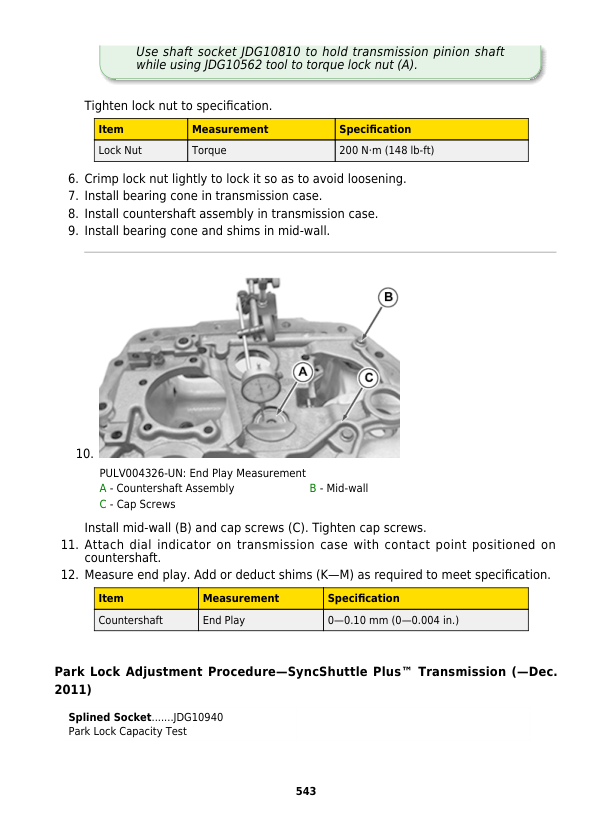 John Deere 5065M, 5075M (IT4/Stage IIIB) Tractors Repair Technical Manual