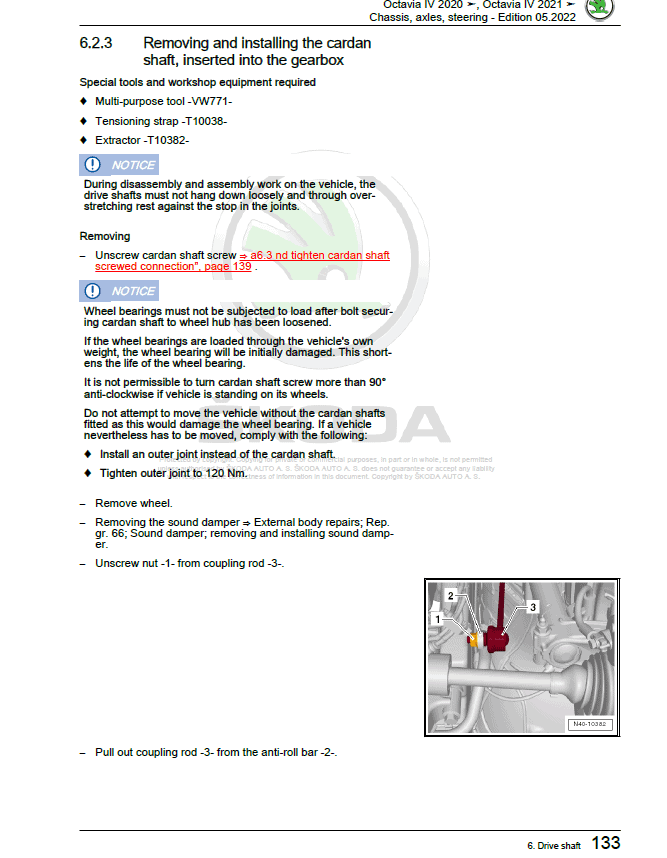 SKODA OCTAVIA IV (NX) Repair Service Manual