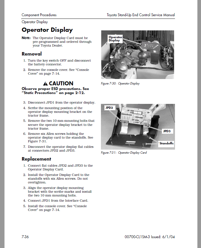 Toyota 7BNCU15, 7BNCU18, 7BNCU20, 7BNCU25 Lift Truck Repair Manual