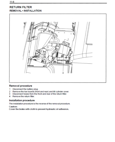 Toyota 7FBEU15, 7FBEU18, 7FBEHU18, 7FBEU20 Forklift Repair Service Manual