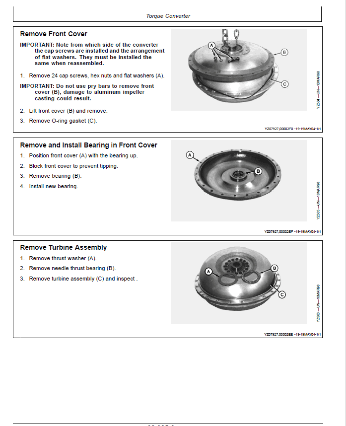 John Deere DF Series 150, 250 Transmissions (Analog) Repair Manual (CTM147) John Deere DF Series 150, 250 Transmissions (Analog) Repair Manual (CTM147)