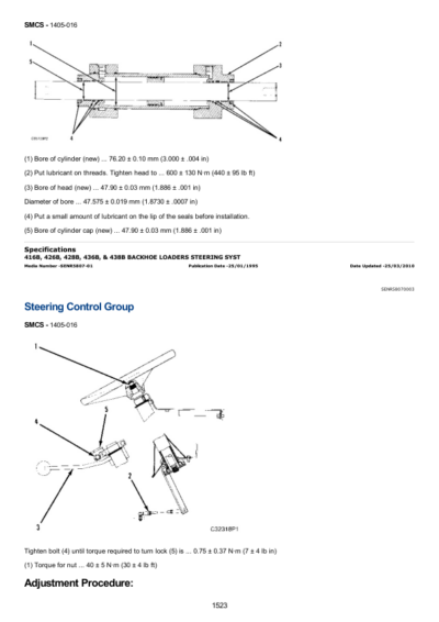 Caterpillar CAT 416B Backhoe Loader Service Repair Manual (8ZK00001 ...