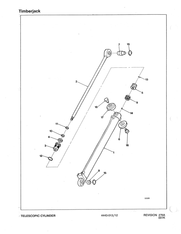 Timberjack 610 Forwarders (SN 973070 983334) Parts Catalog Manual - F285633