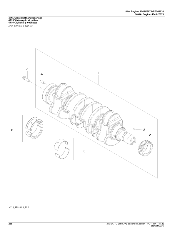John Deere 310SK TC TMC Backhoes (SN E219607-270402) Parts Catalog ...
