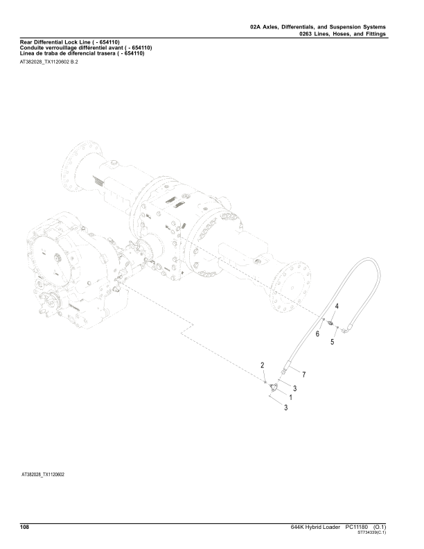John Deere 644K HYBRID Loaders (SN 1DW644K_ E651322-) Parts Catalog ...