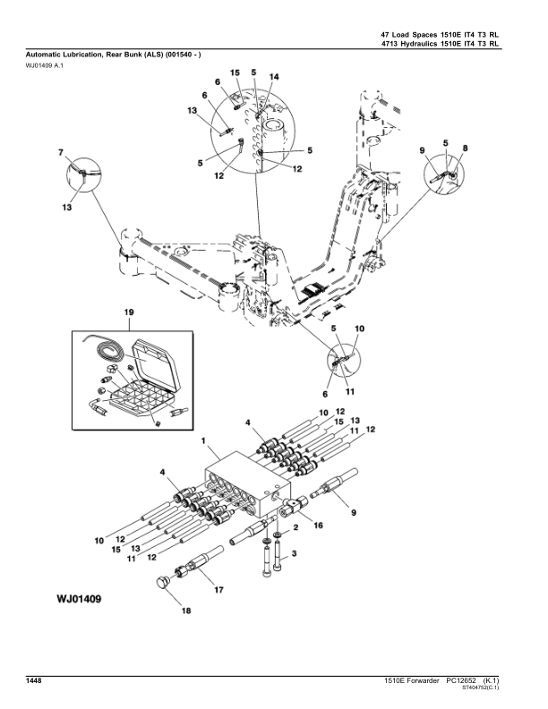 John Deere 1510E IT4 T3 Forwarders (SN 003212 - 003569) Parts Catalog ...