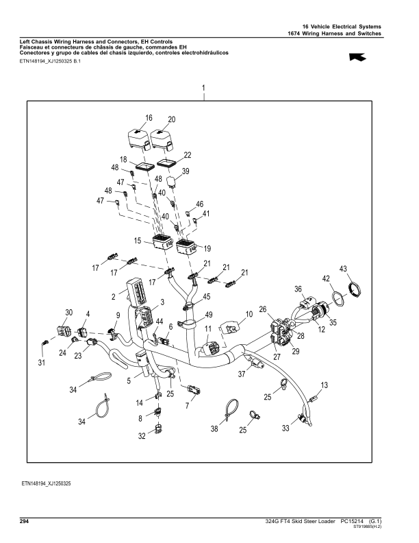 John Deere 324G Skid Steers (SN 1T0324G_ J328658-) Parts Catalog Manual ...
