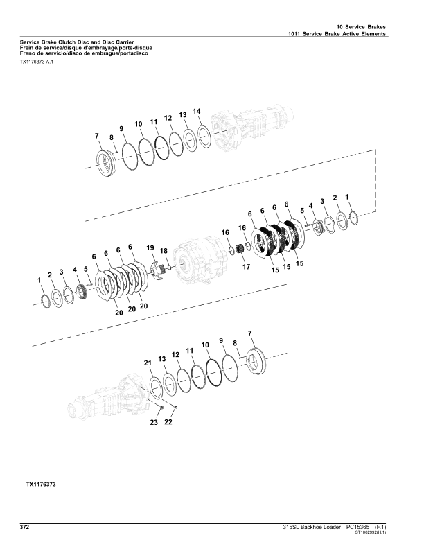 John Deere 315SL Backhoe Loaders (SN 1T0315SL_ _F390996-) Parts Catalog ...