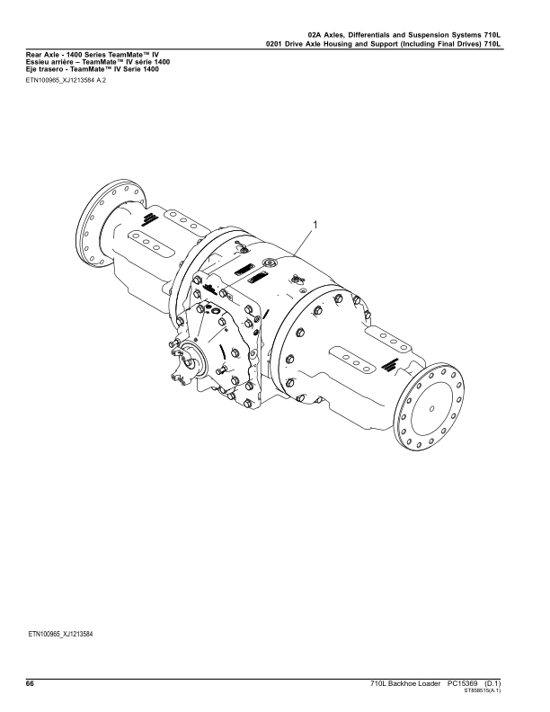 John Deere 710L Backhoe Loaders (SN 1T0710LX_ _F390996-) Parts Catalog ...