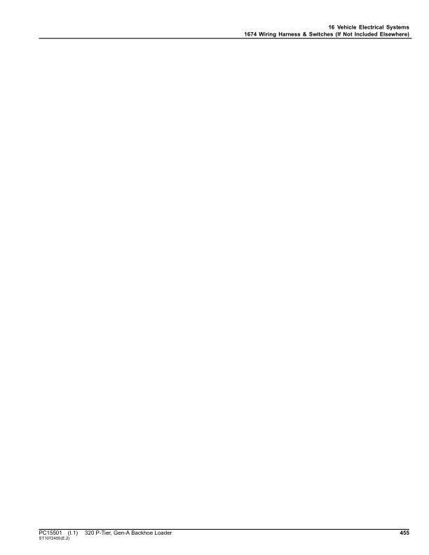 John Deere 320 P Backhoe Loaders (SN F_02265-) Parts Catalog Manual ...