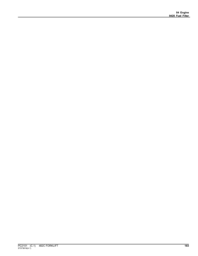 John Deere 482C Forklifts Parts Catalog Manual - PC2101