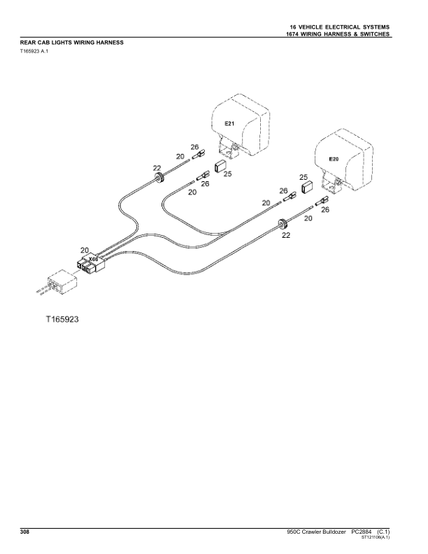 John Deere 950C Crawlers Parts Catalog Manual - PC2884