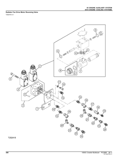 John Deere 1050C Crawler Dozers Parts Catalog Manual - PC2885