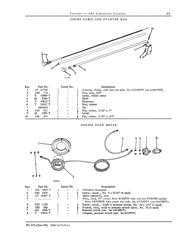 John Deere 440IC Crawlers Parts Catalog Manual - PC573