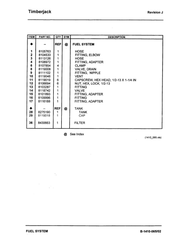 Timberjack 330, 430, 330A, 430A Knuckleboom Loader (SN CE1115-) Parts ...
