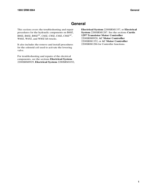 Hyster B80ZAC Pallet Truck B233 Series Repair Manual