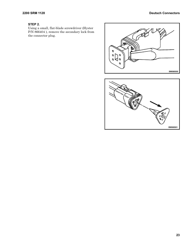 Hyster E4.0XN, E5.0XN, E5.0XNS, E5.5XN Forklift Truck A099 Series Repair Manual (EU)
