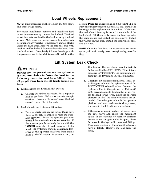 Hyster R30XMS3 Electric Reach Truck E174 Series Repair Manual