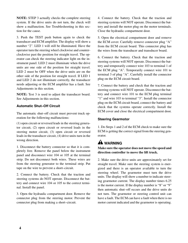 Hyster R40EH Electric Reach Truck C176 Series Repair Manual