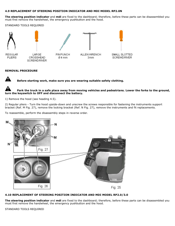 Hyster RP2.0, RP3.0, RP2.0N Electric Pallet Truck B448 Series Repair Manual