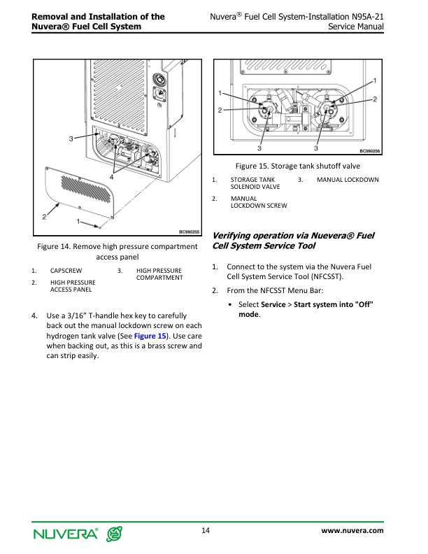 Nuvera N95A-21 Fuel Cell System A2D2 Series Repair Manual
