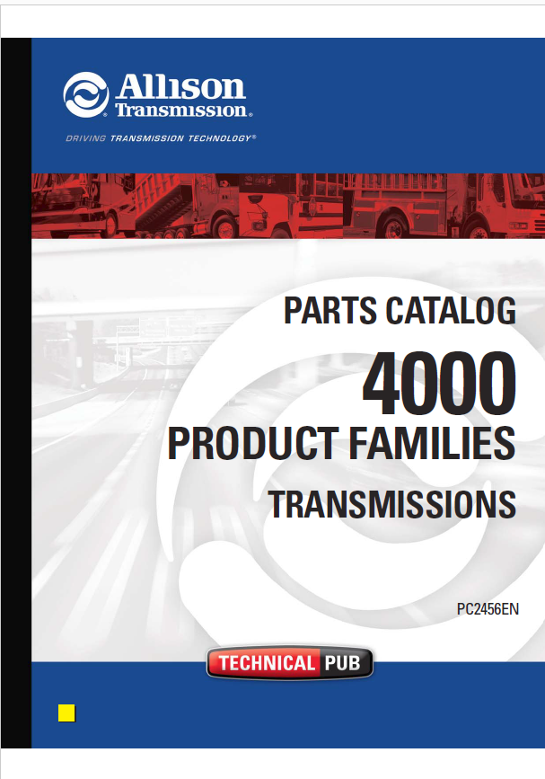 Allison 3000 and 4000 Series Transmission Parts & Repair Manual