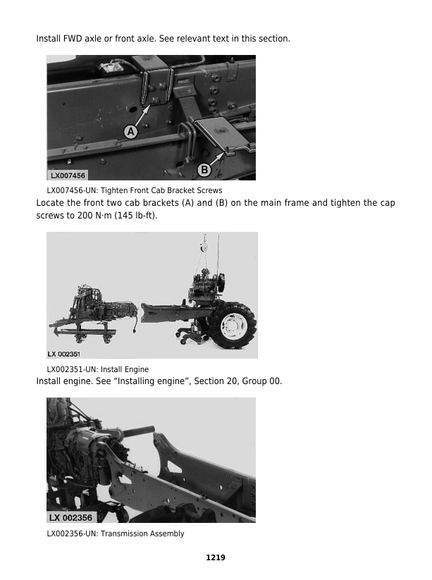 John Deere 6100, 6200, 6300, 6400, 6506, 6600 Tractors Service Repair ...