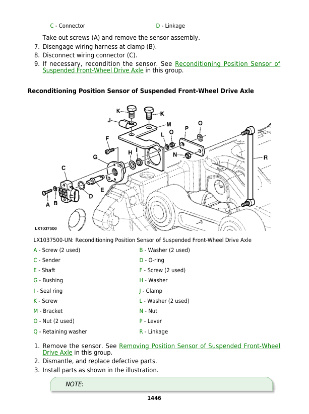 John Deere 6110R, 6120R, 6130R, 6135R Tractors Repair Manual (MY15-MY17)
