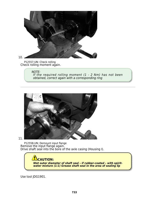 John Deere 6403, 6603 Tractors Service Repair Manual