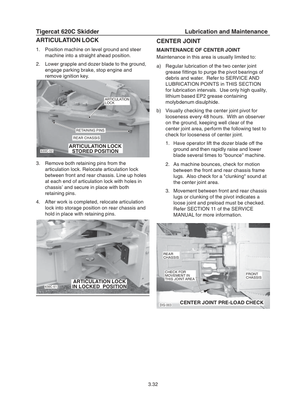 Tigercat 620C Skidder Repair Service Manual (6200501 – 6205000)