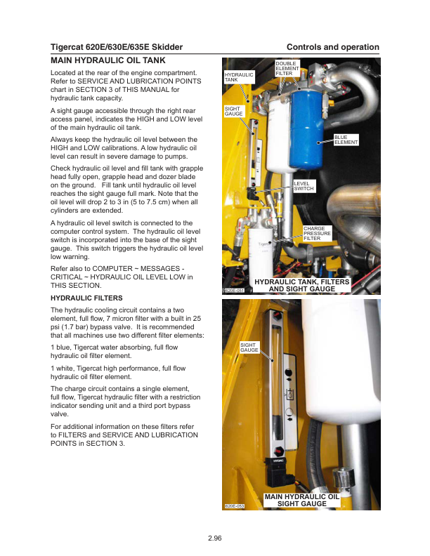 Tigercat 620E, 625E, 630E, 635E Skidder Repair Service Manual