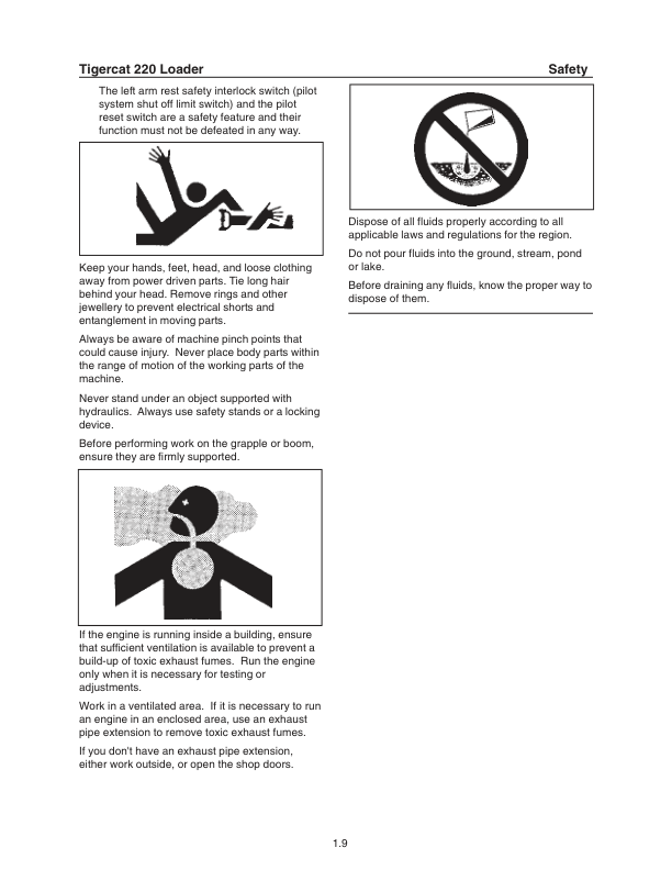 Tigercat 220 Loader Repair Service Manual (2200111 - 2200500)
