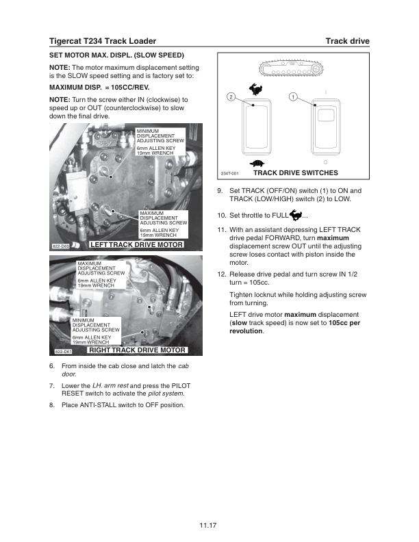 Tigercat T234 Loader Repair Service Manual