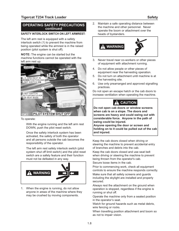 Tigercat T234 Loader Repair Service Manual