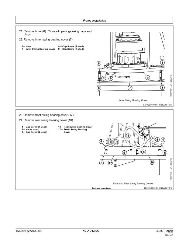 John Deere 435C Log Loader Repair Technical Manual - (TM2295)