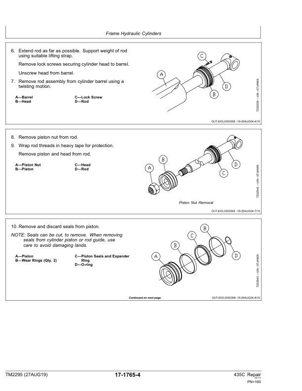 John Deere 435C Log Loader Repair Technical Manual - (TM2295)
