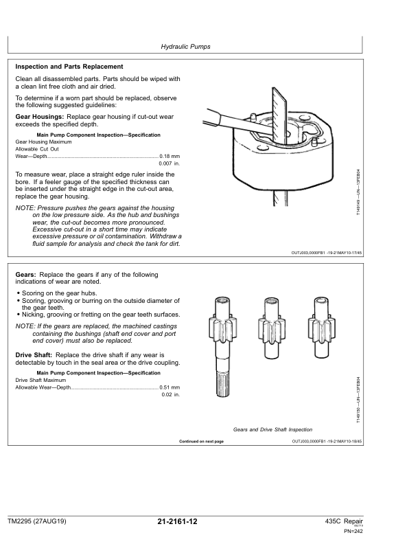 John Deere 435C Log Loader Repair Technical Manual - (TM2295)