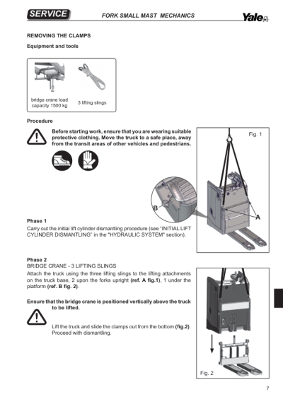 Yale MP20T, MP25T Pallet C854 Service Repair Manual